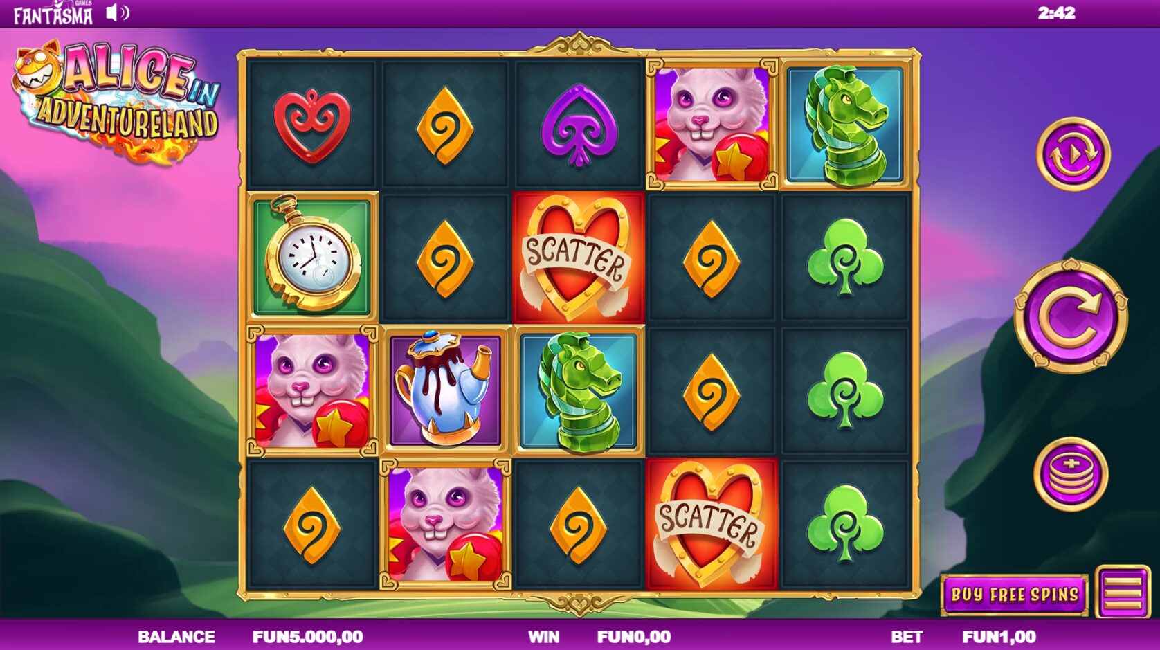 Alice in Adventureland Slot Review | Fantasma Games | Fruity Slots