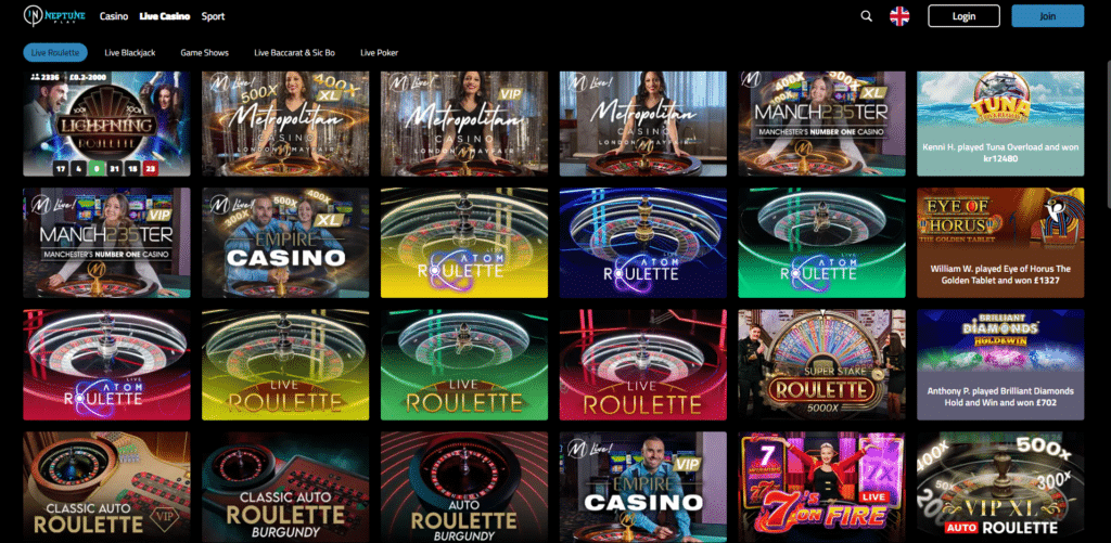 Neptune Play Casino Review - Updated Info On All Features