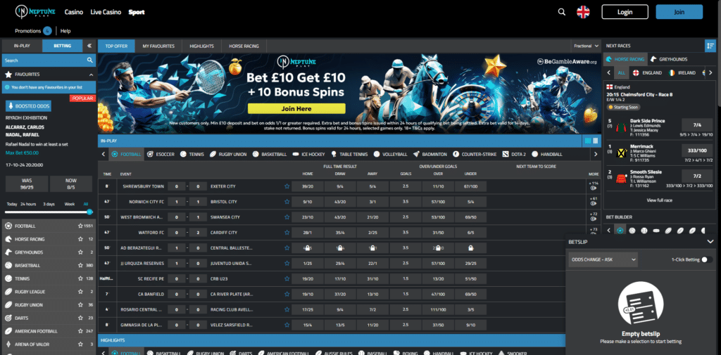 Neptune Play Casino Review - Updated Info On All Features